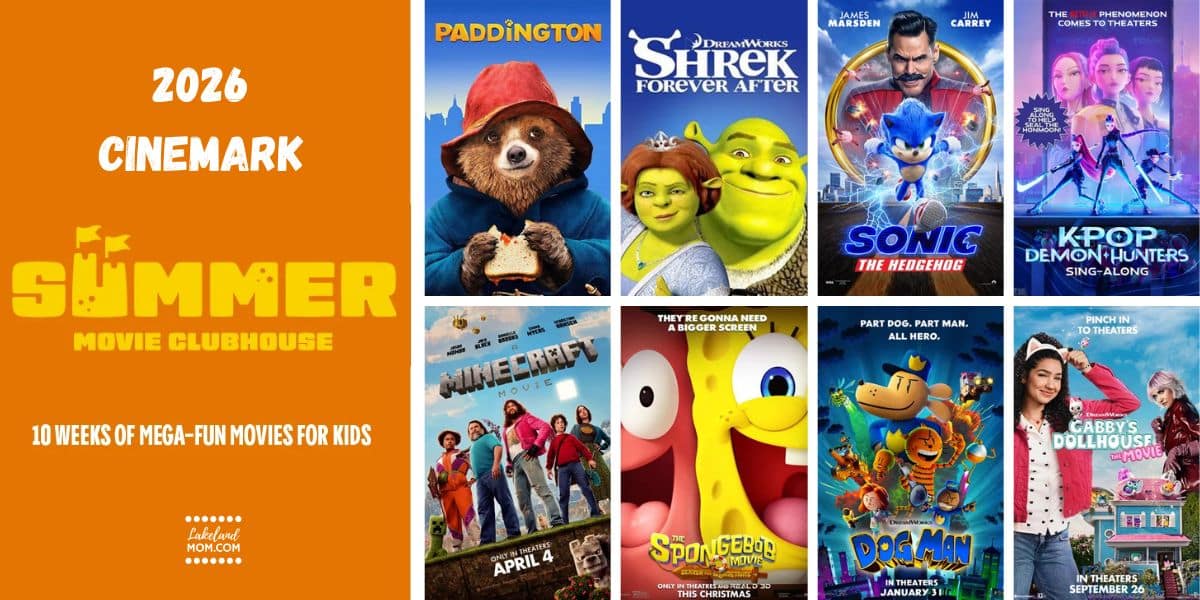 2026 Cinemark Summer Movie Clubhouse: $1.75 Kids Movies